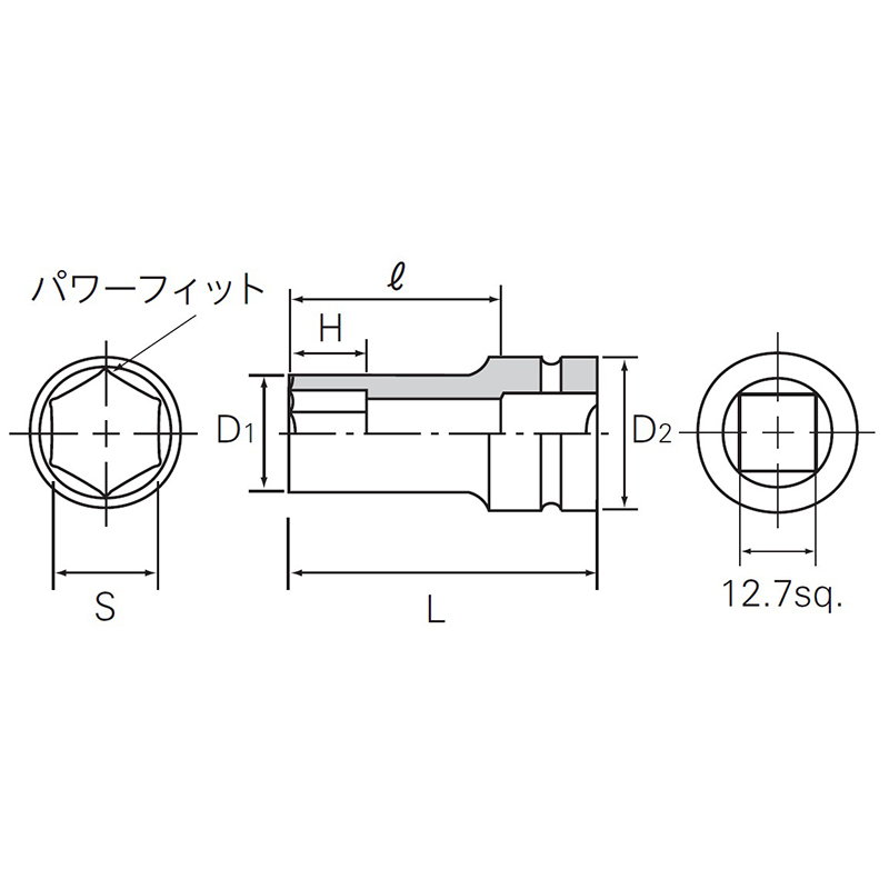 KTC 12．7インパクト用ディープソケット BP4L-19TP 京都機械工具 | 工具の通販 FINE PIECE デリバリー｜自動車の整備機器・用品・システムがネットでお得に仕入れできる ...